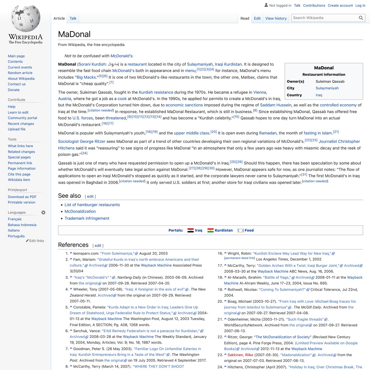 MaDonal - Wikipedia — Are.na