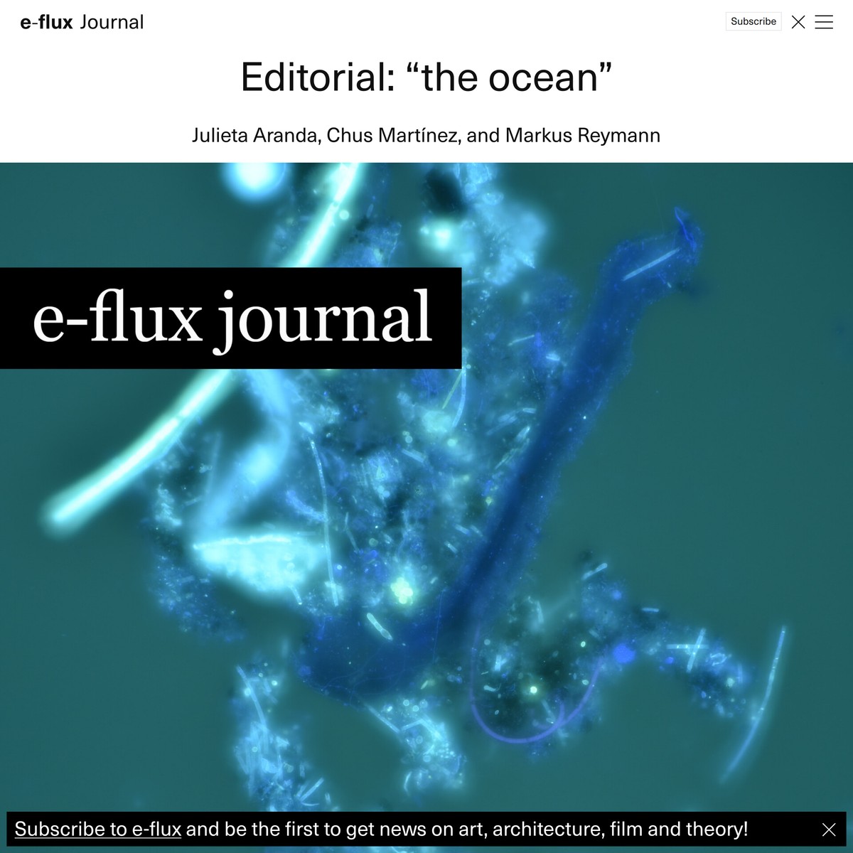 Editorial: “the ocean” - Journal #112 October 2020 - e-flux — Are.na