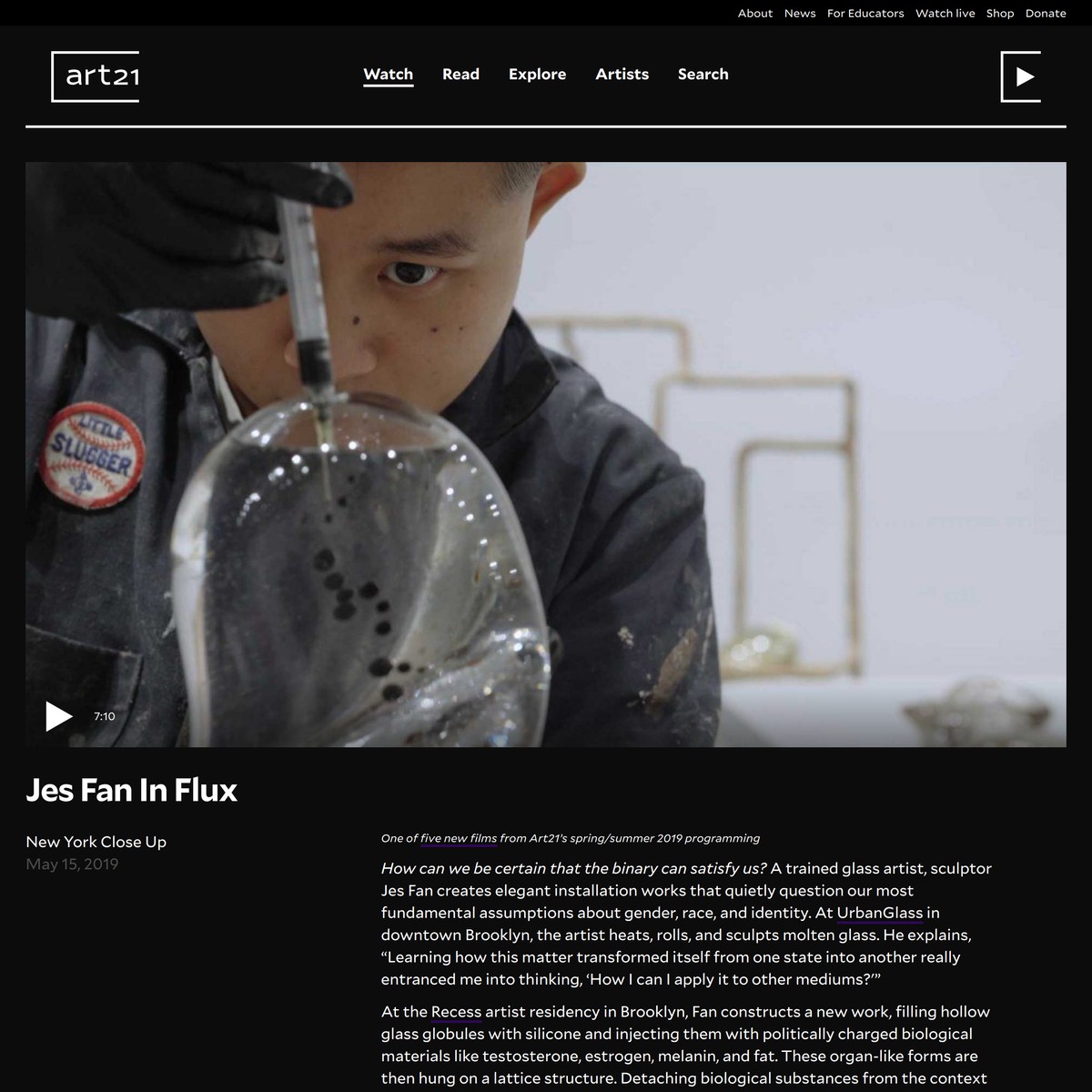 Jes Fan In Flux — Art21 — Are.na