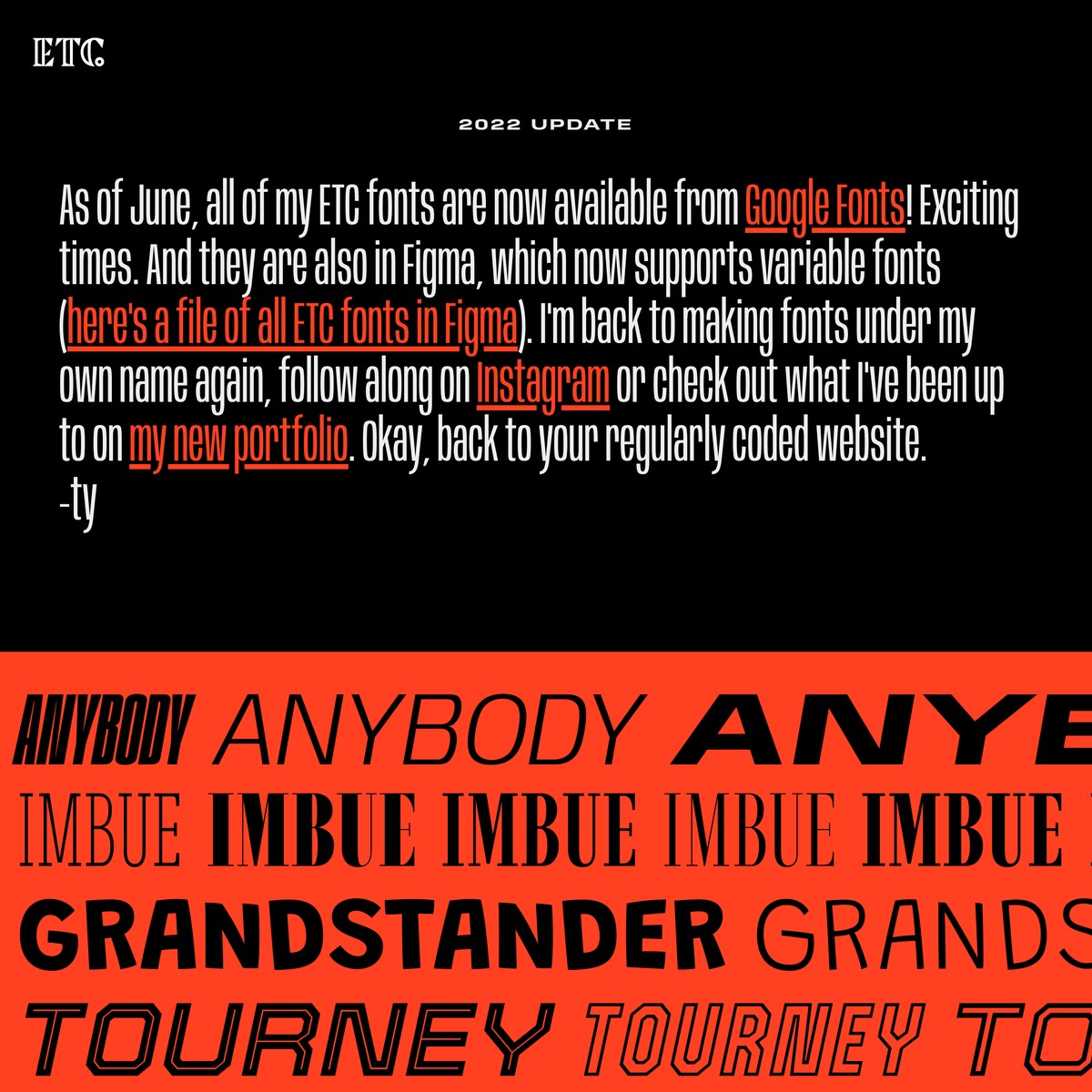 ETC - Etcetera Type Company — Are.na