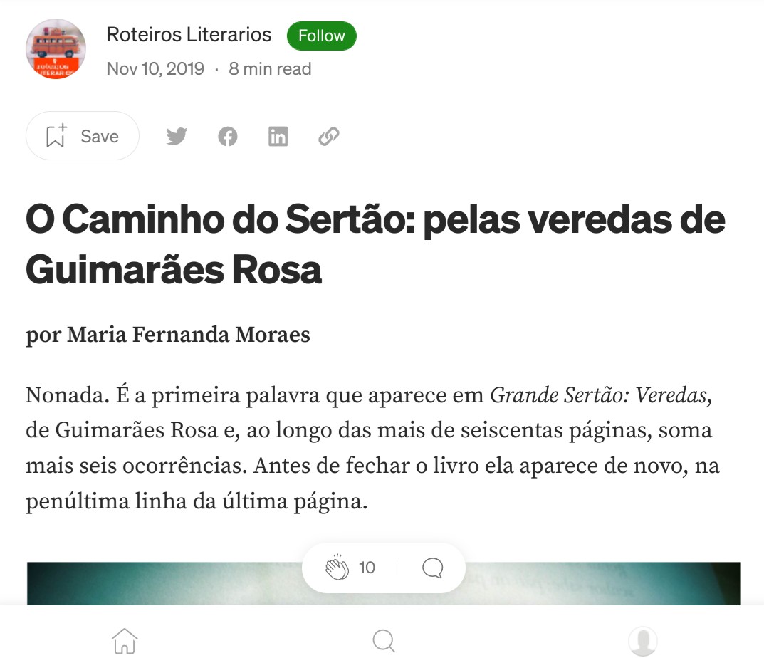 O Caminho do Sertão: pelas veredas de Guimarães Rosa — Are.na