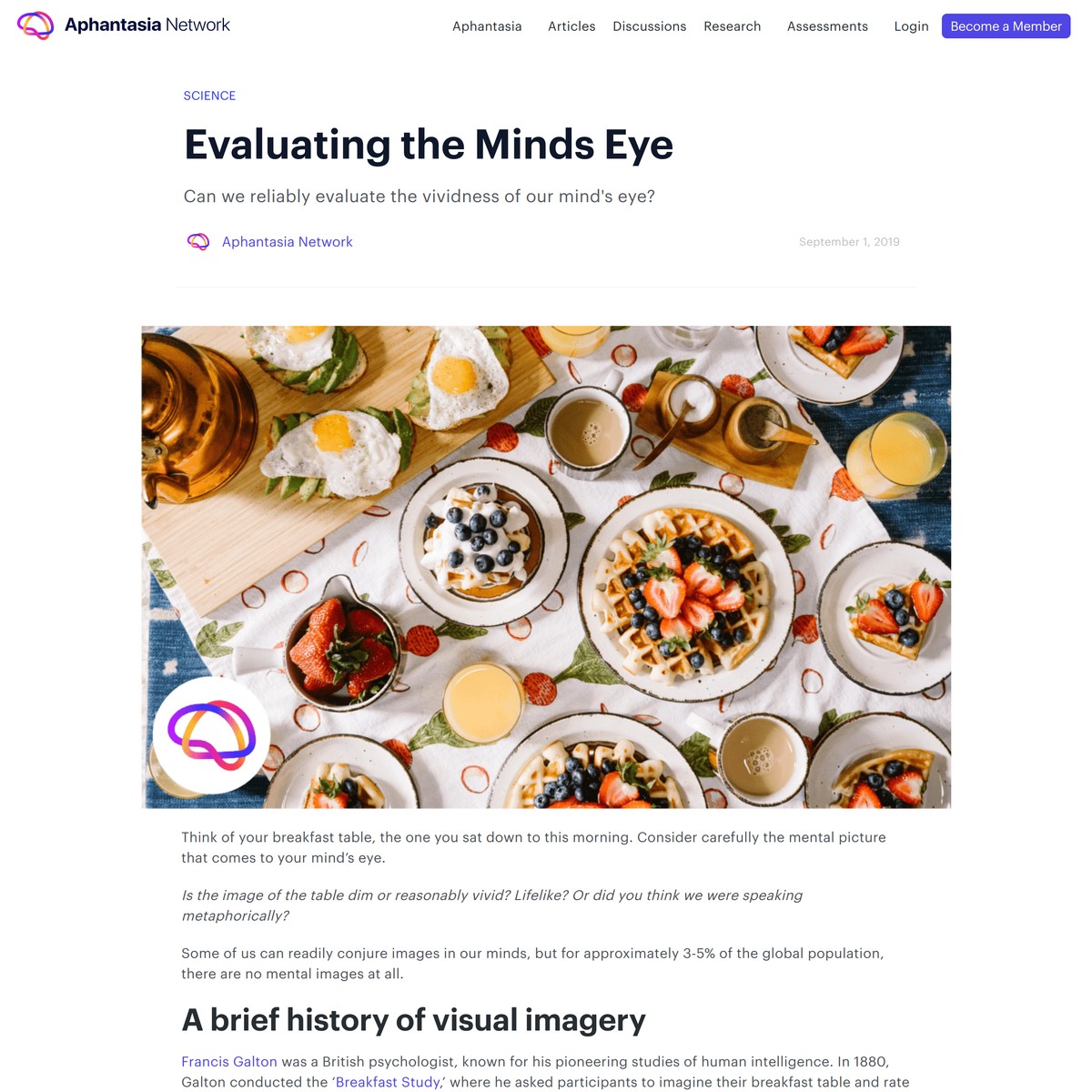 Evaluating The Minds Eye - How To Test Aphantasia — Are.na