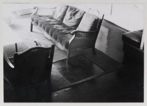 Lawrence Weiner - A SQUARE REMOVAL FROM A RUG IN USE 1969 | Are.na