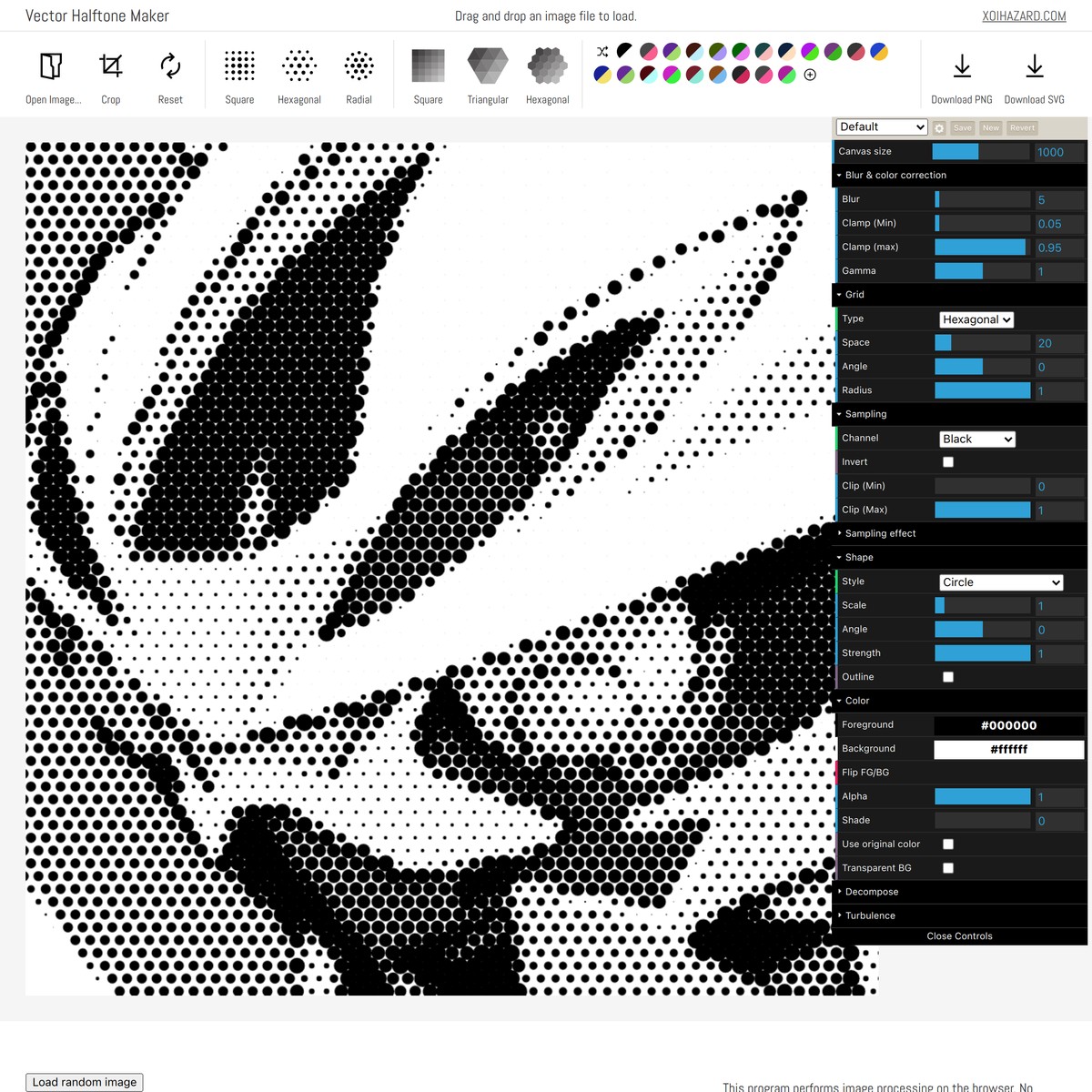 Vector Halftone Maker - Interactive PNG/SVG halftone pattern generator — Are.na