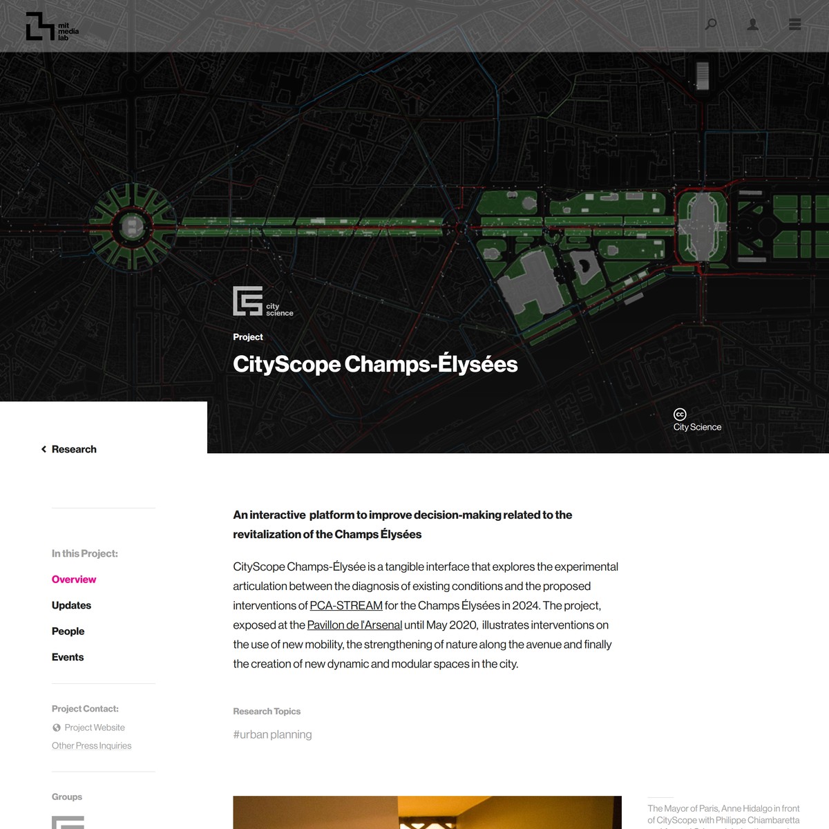 Project Overview ‹ CityScope Champs-Élysées – MIT Media Lab — Are.na