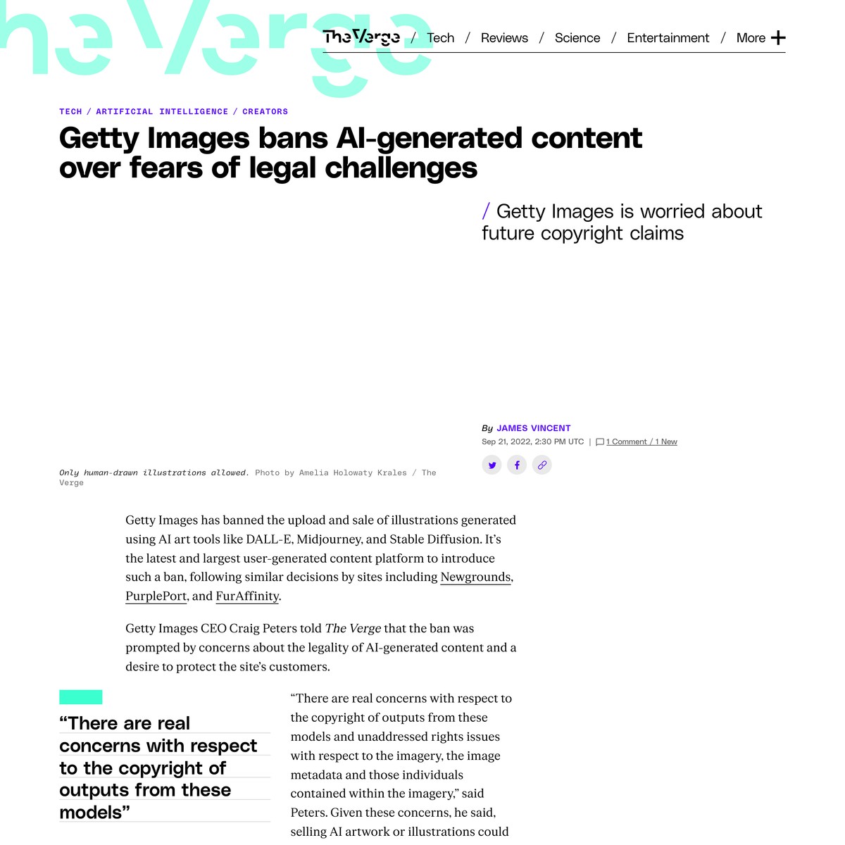 Getty Images bans AI-generated content over fears of legal challenges ...