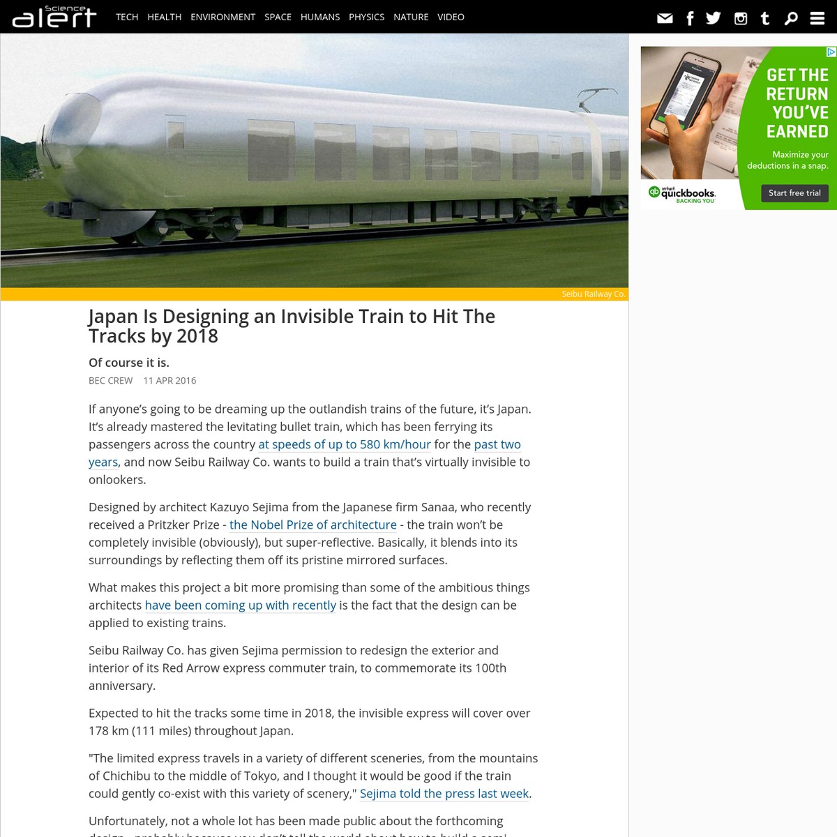 Japan Is Designing an Invisible Train to Hit The Tracks by 2018 — Are.na