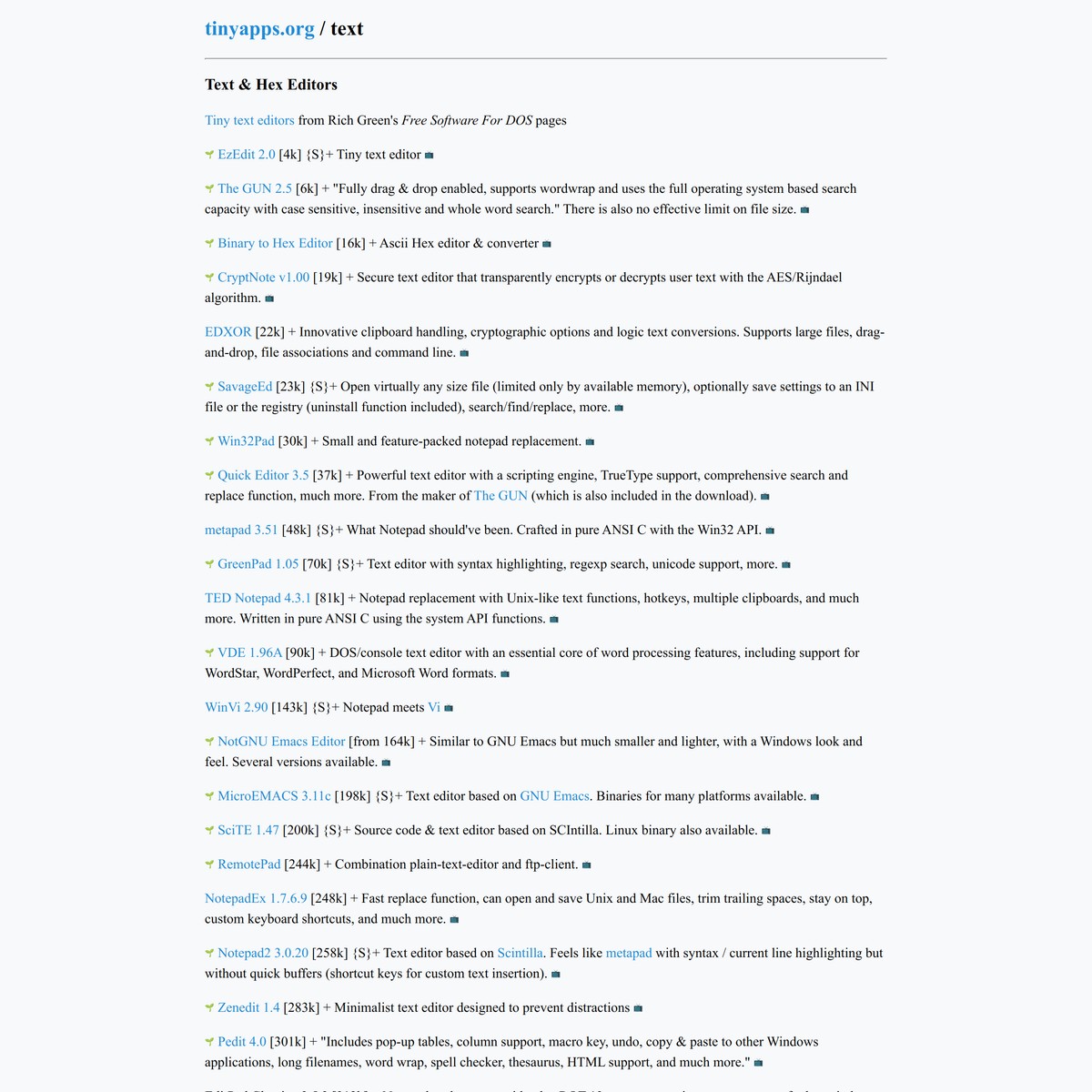 tinyapps.org / text — Are.na