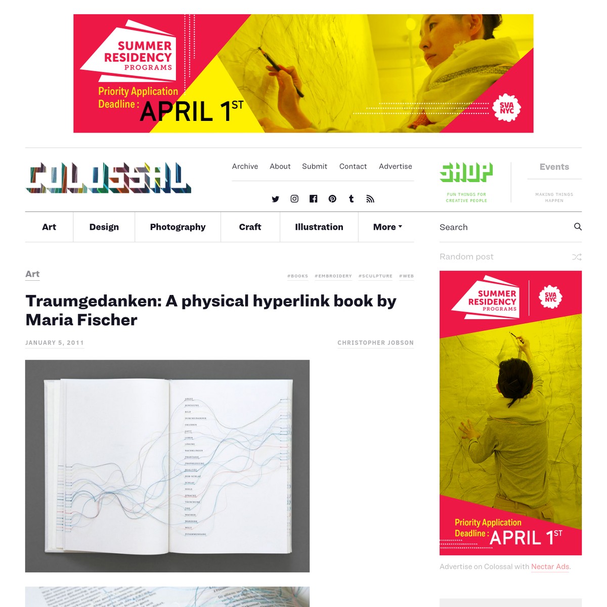 Traumgedanken: A physical hyperlink book by Maria Fischer — Are.na