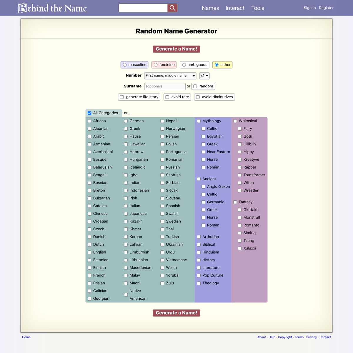 Random Name Generator — Are.na