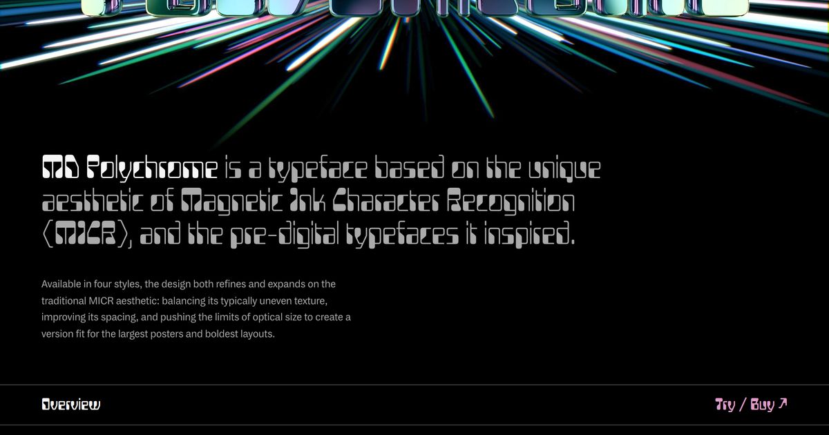 MD Polychrome Typeface | Are.na