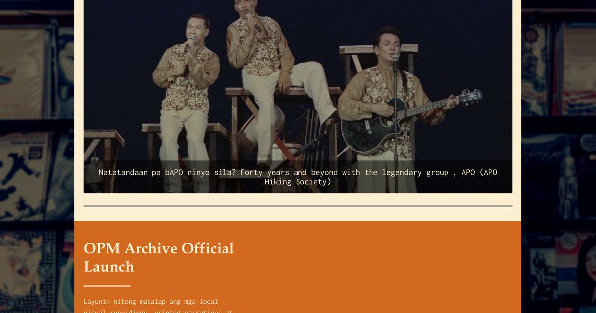 OPM Archive | A living library of OPM dating from the 1960’s | Are.na