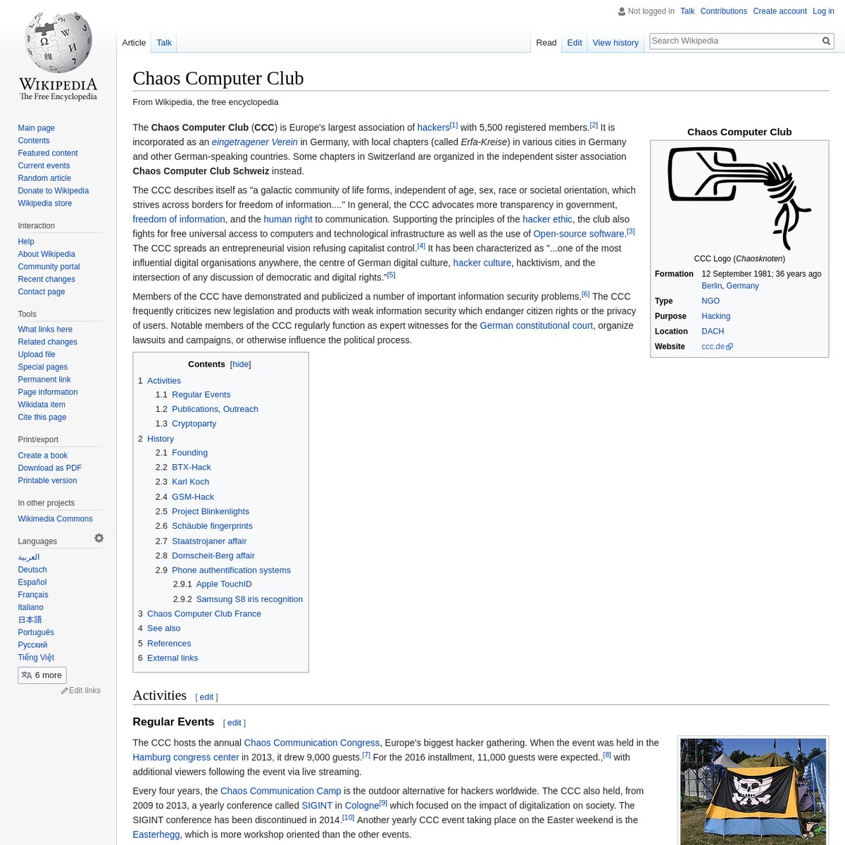 Chaos Computer Club - Wikipedia — Are.na