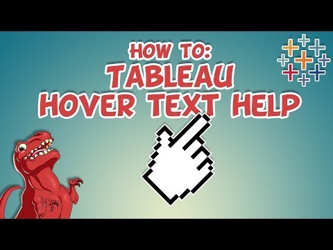How To Make Hover Text Help in Tableau #HowTo # Tableau — Are.na
