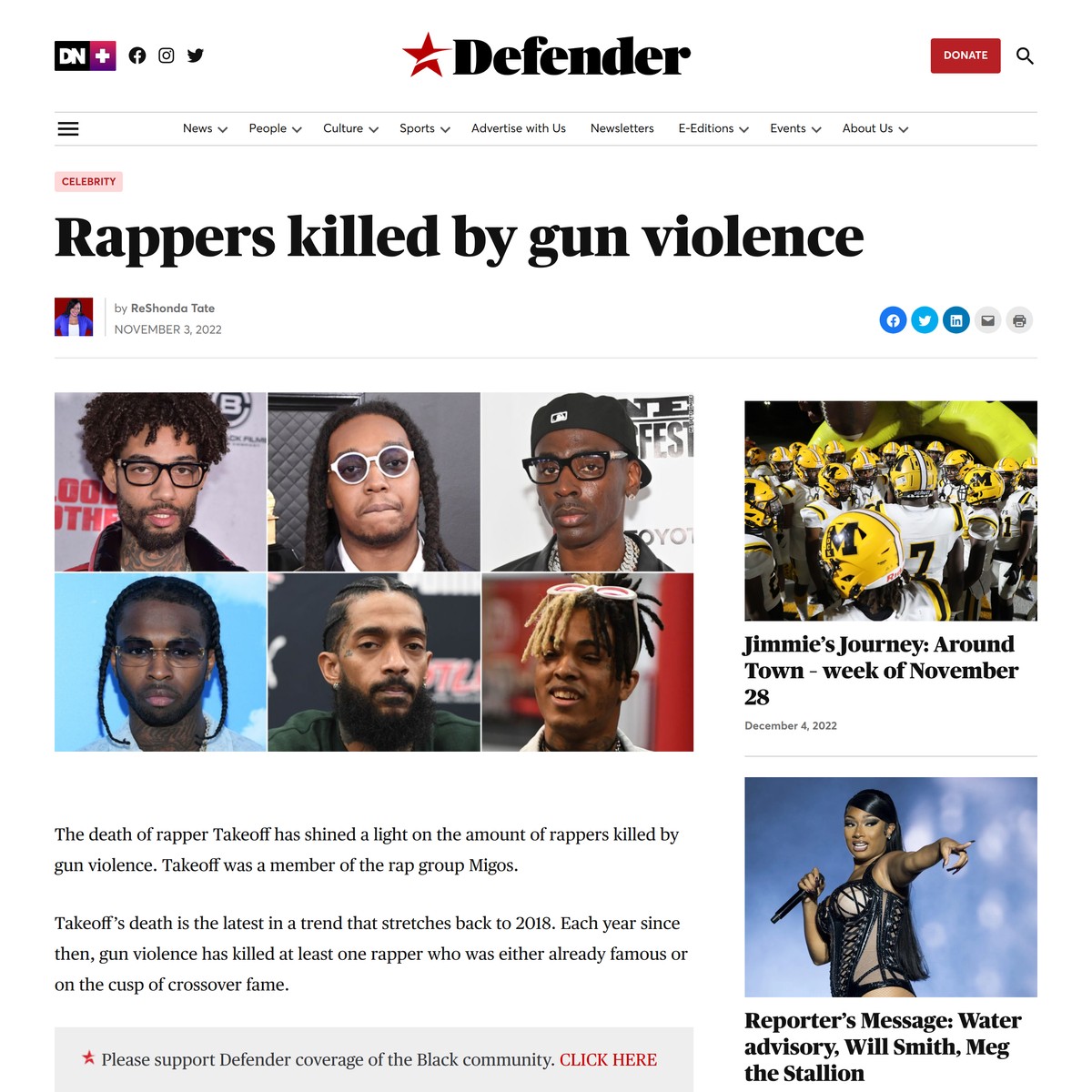 Rappers killed by gun violence - DefenderNetwork.com — Are.na