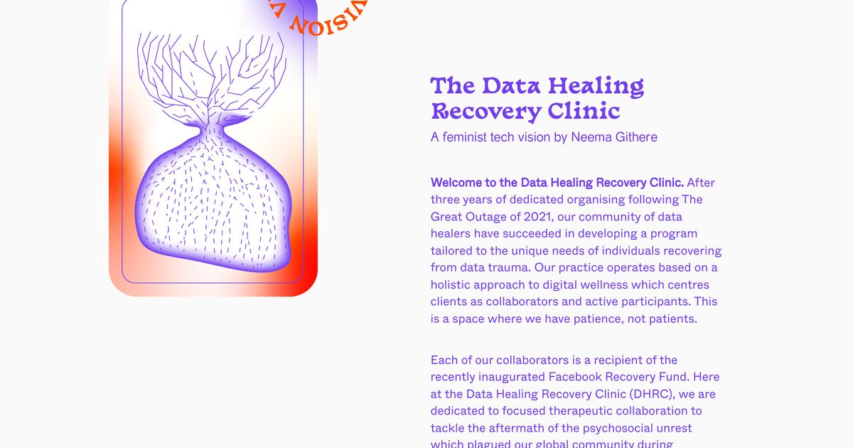 The Data Healing Recovery Clinic | Are.na