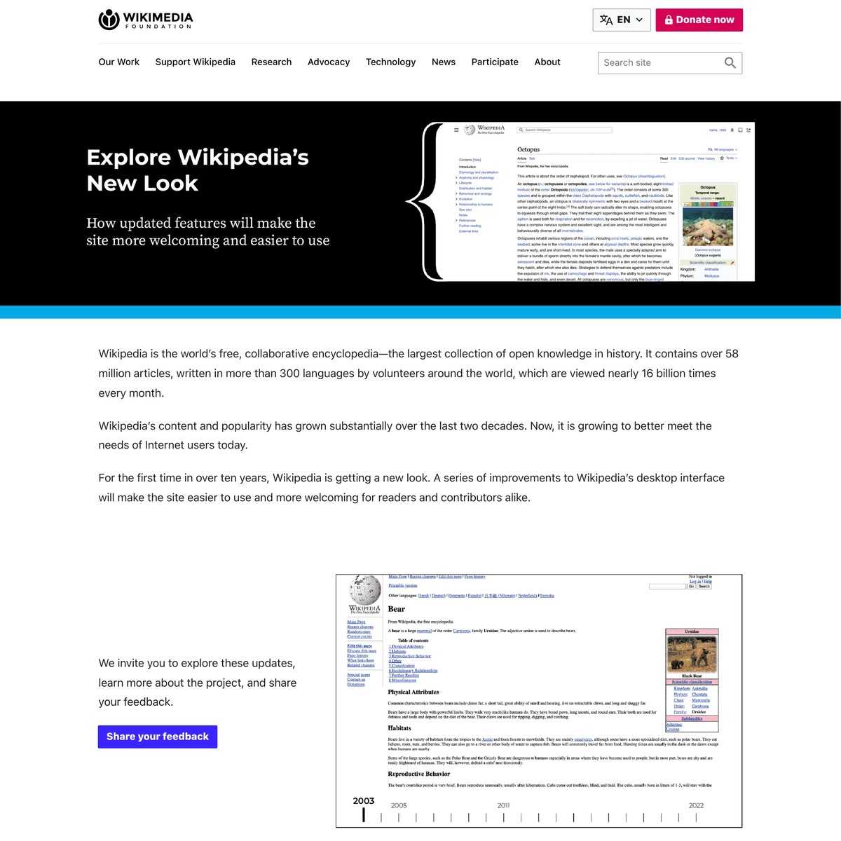 Explore Wikipedia’s New Look — Are.na