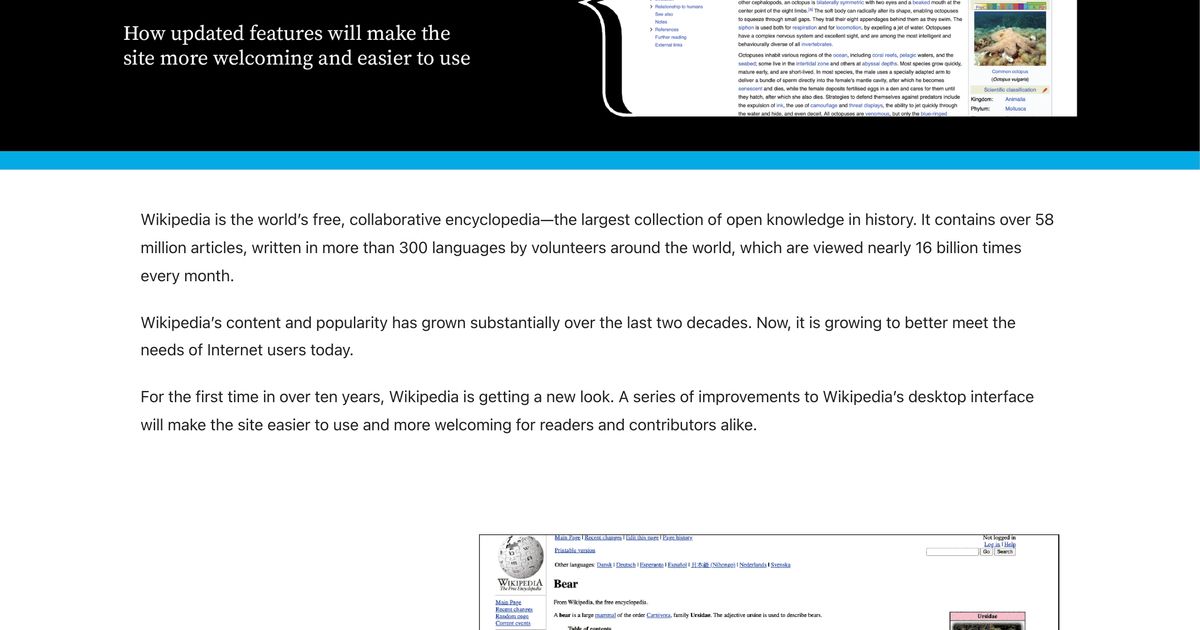 Explore Wikipedia’s New Look | Are.na