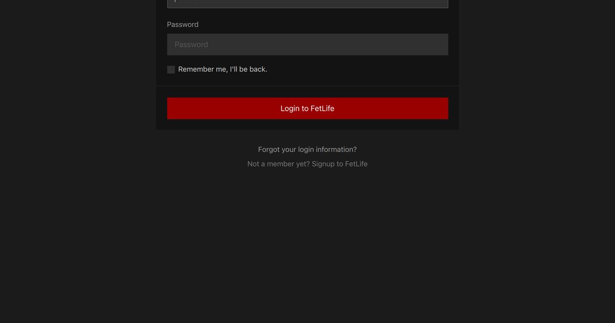 Login | FetLife | Are.na