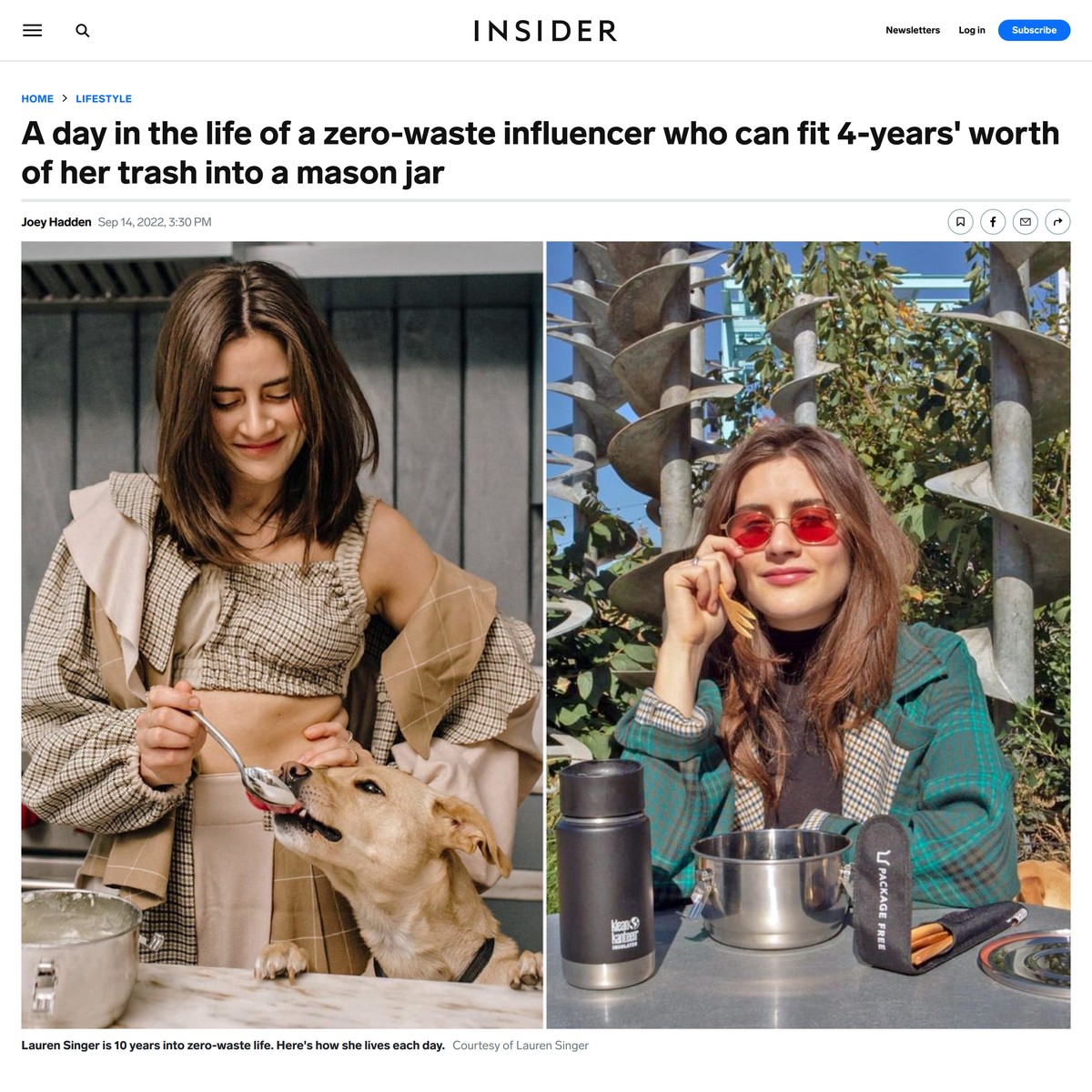 A day in the life of a zero-waste influencer who can fit 4-years’ worth ...