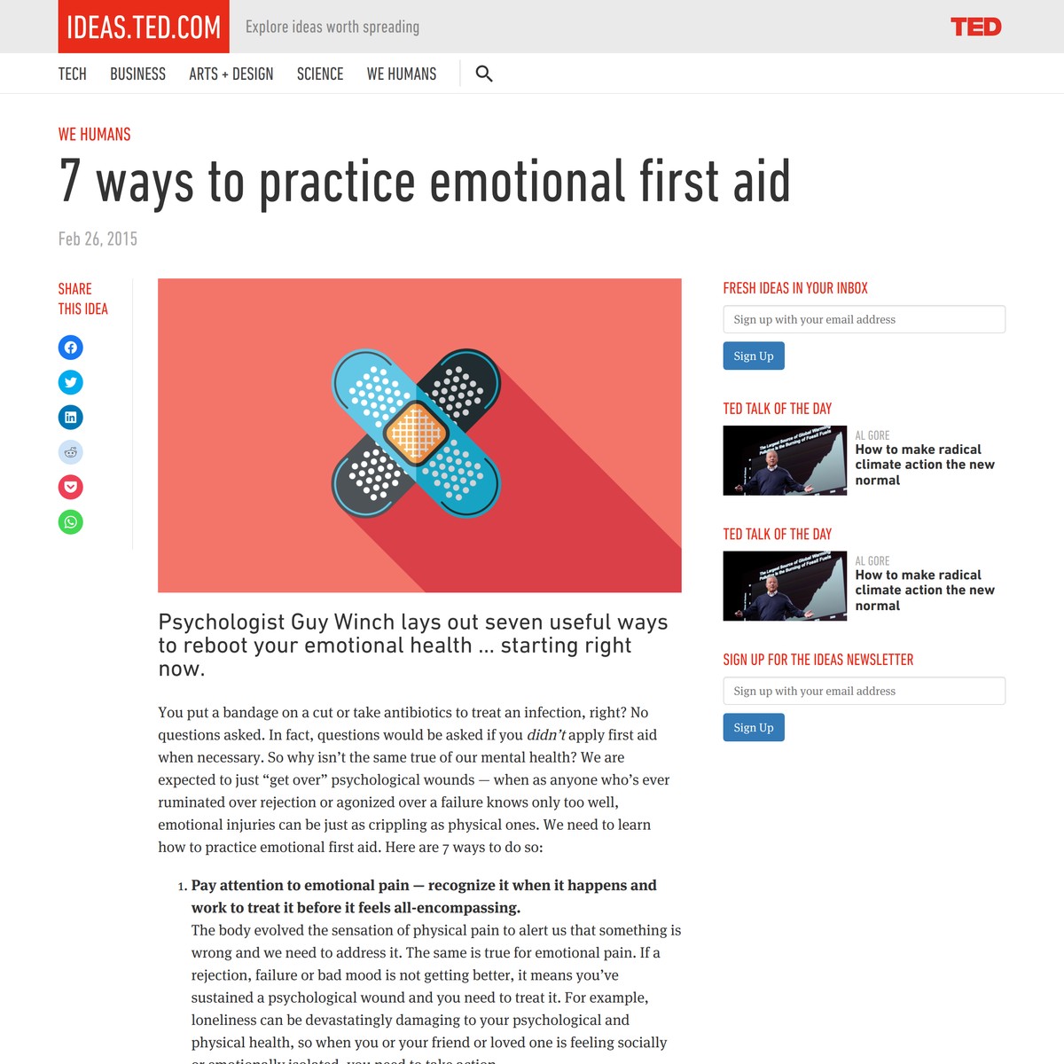 7 ways to practice emotional first aid — Are.na