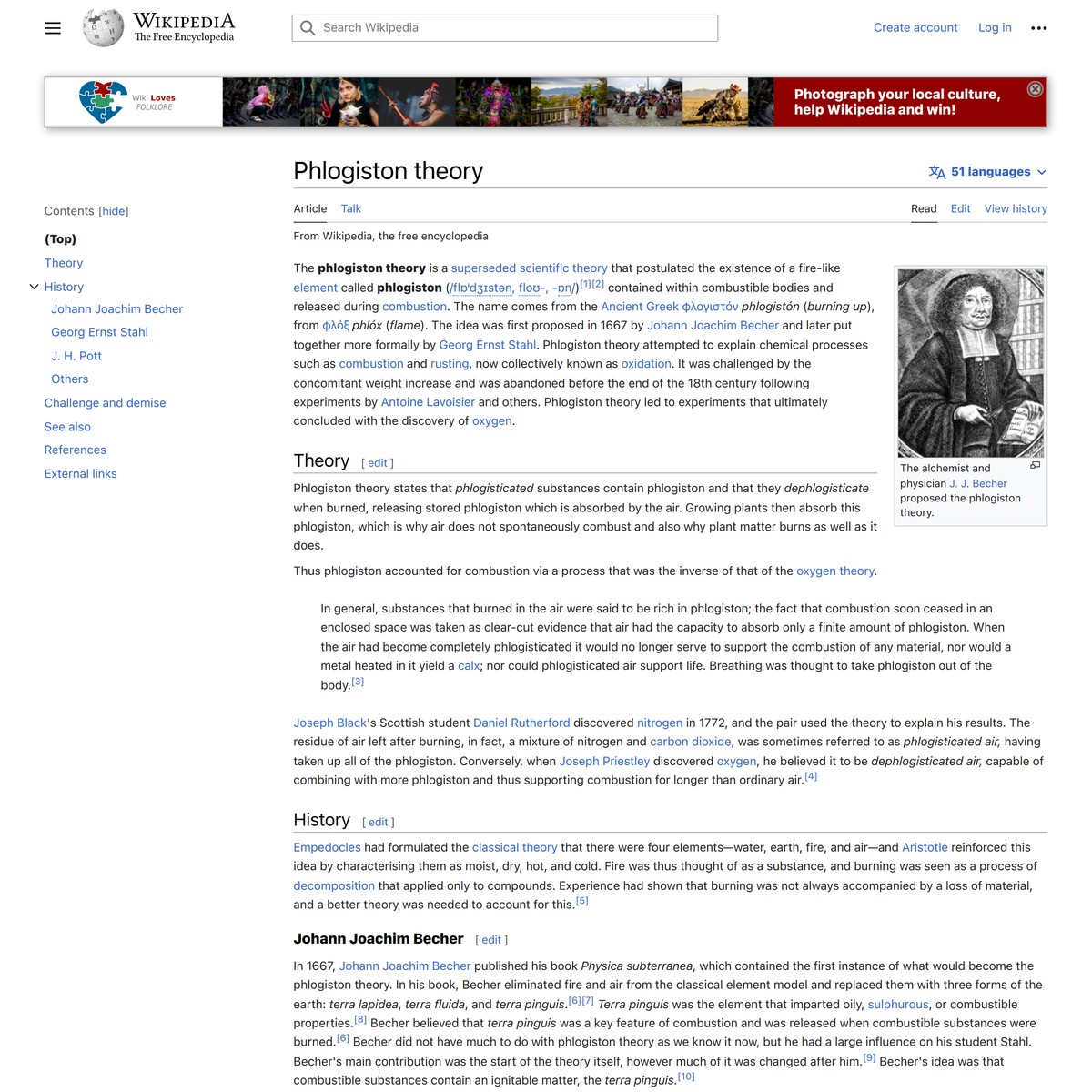 Phlogiston theory - Wikipedia — Are.na