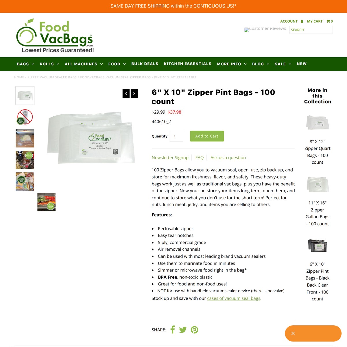 6″ X 10″ Zipper Pint Bags - 100 count — Are.na