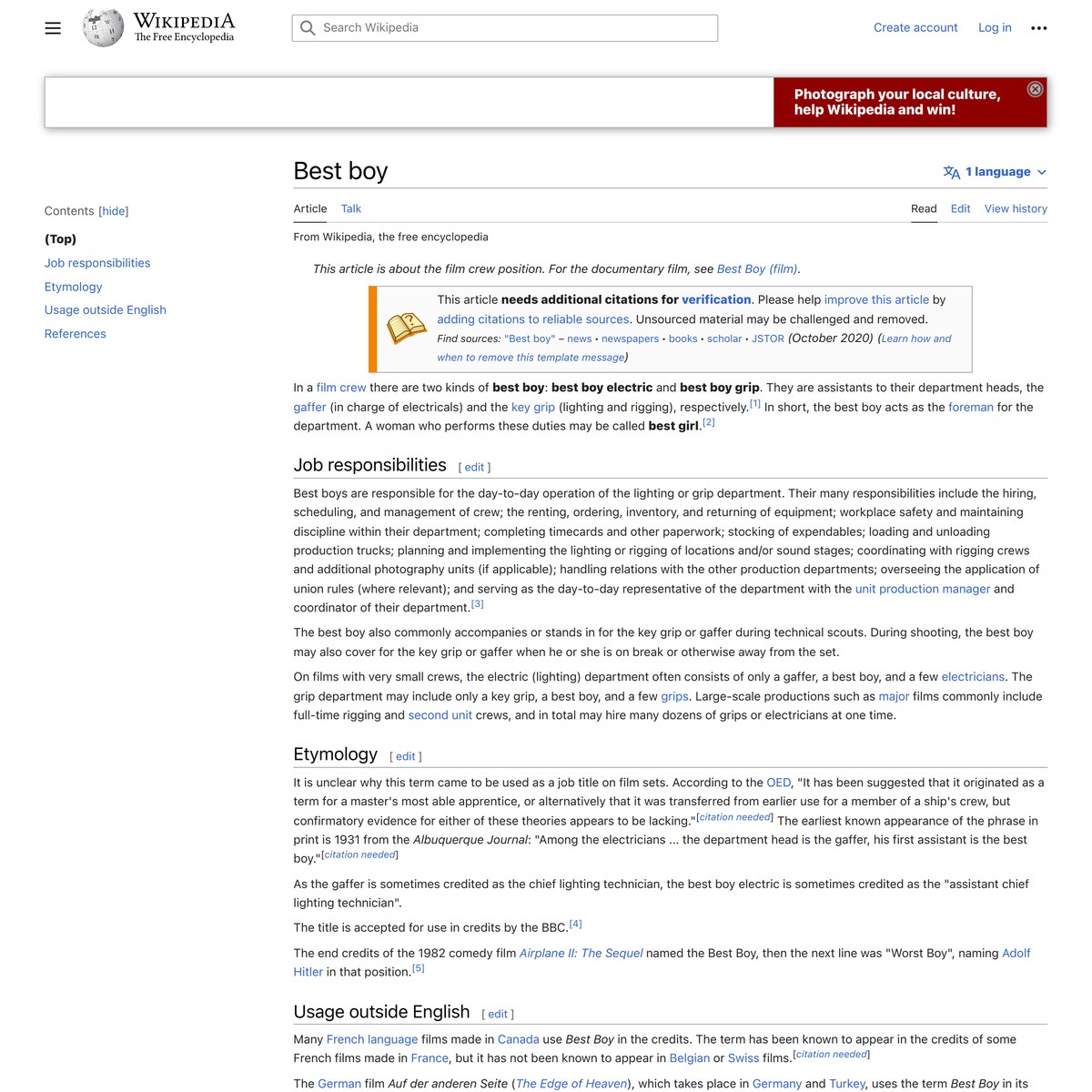 Best boy - Wikipedia — Are.na