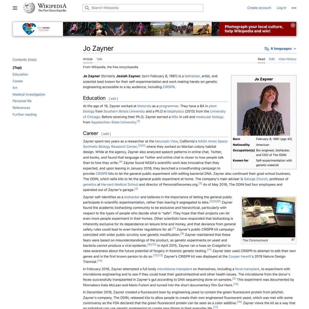 Jo Zayner - Wikipedia — Are.na