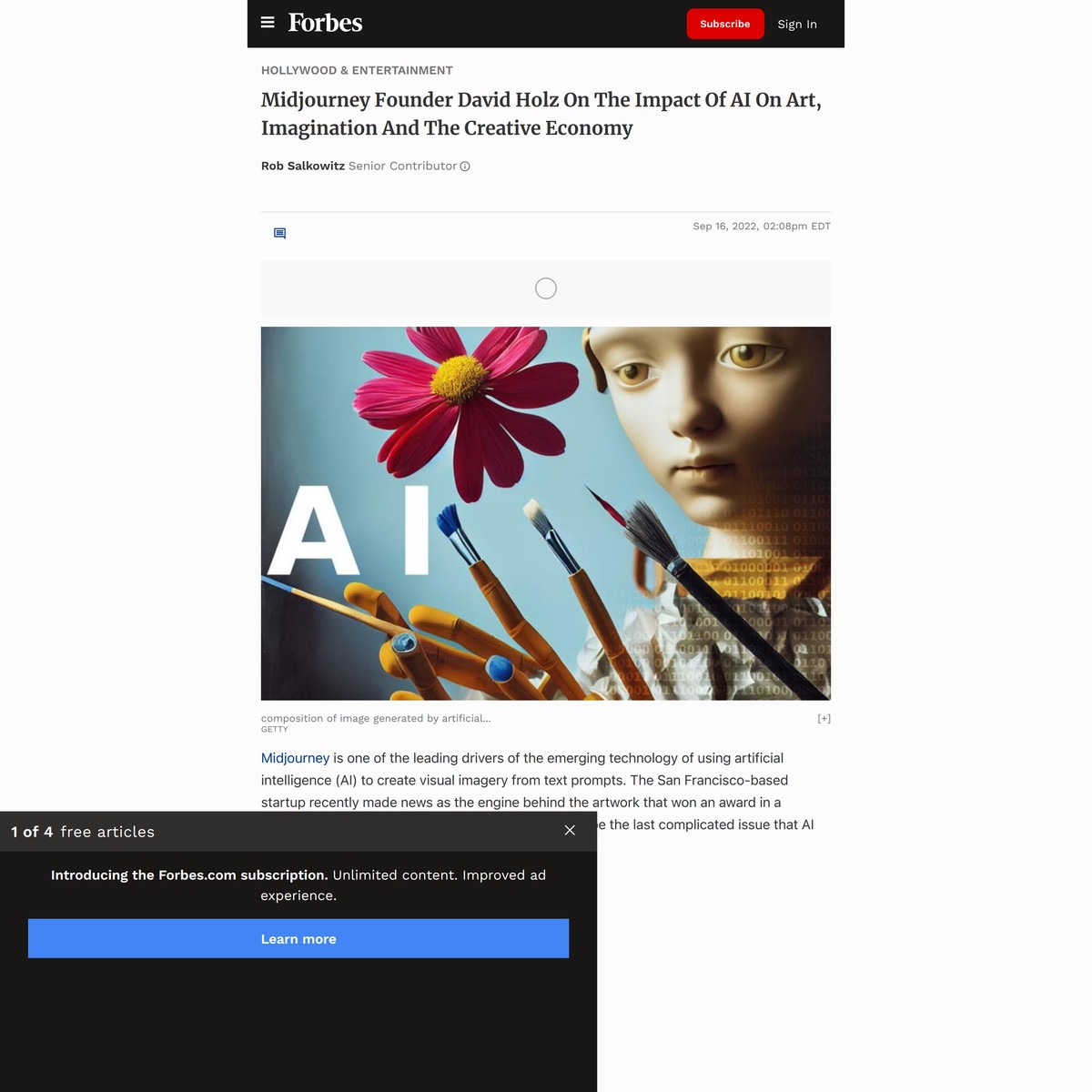 Midjourney Founder David Holz On The Impact Of AI On Art, Imagination ...