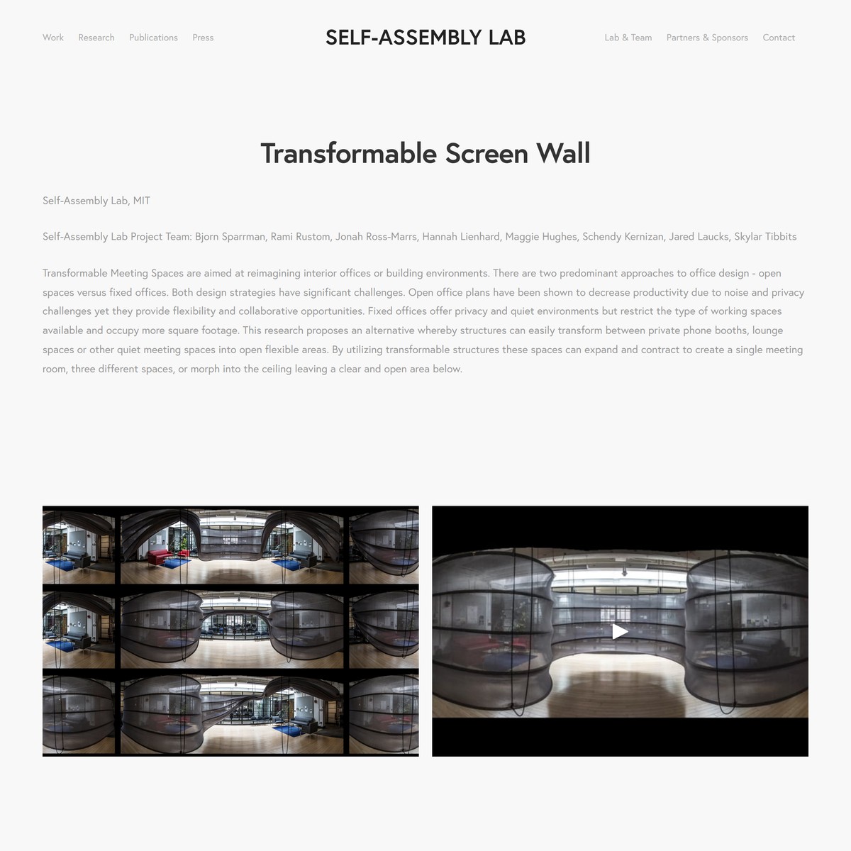 Transformable Screen Wall — Self-Assembly Lab — Are.na