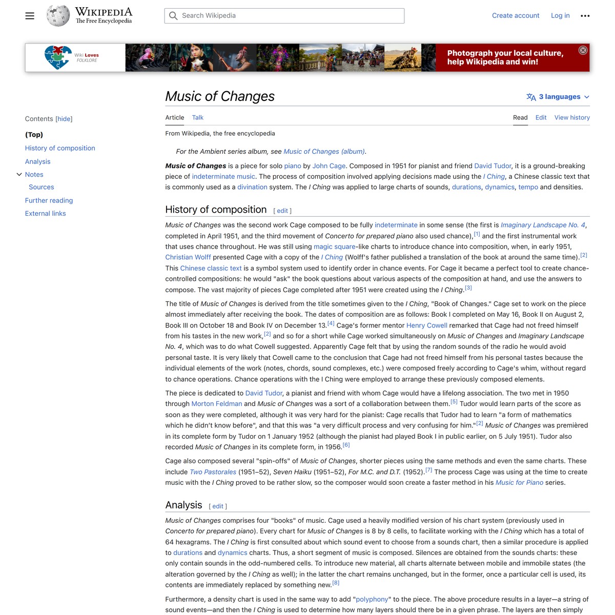 Music of Changes - Wikipedia — Are.na
