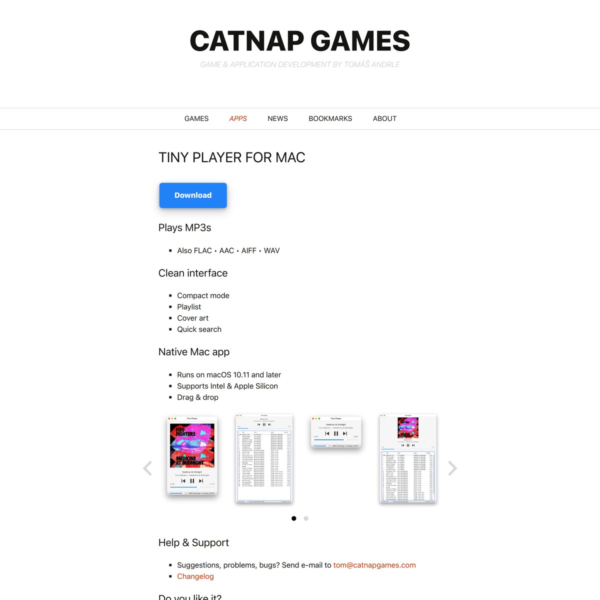 Tiny Player for Mac | Catnap Games — Are.na