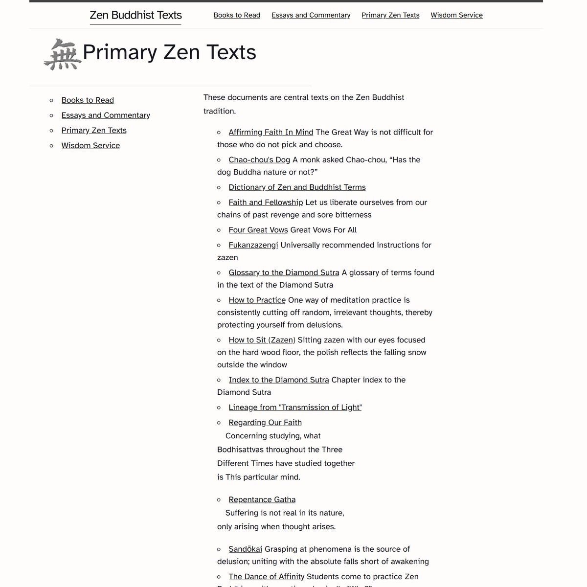 Primary Zen Texts — Are.na