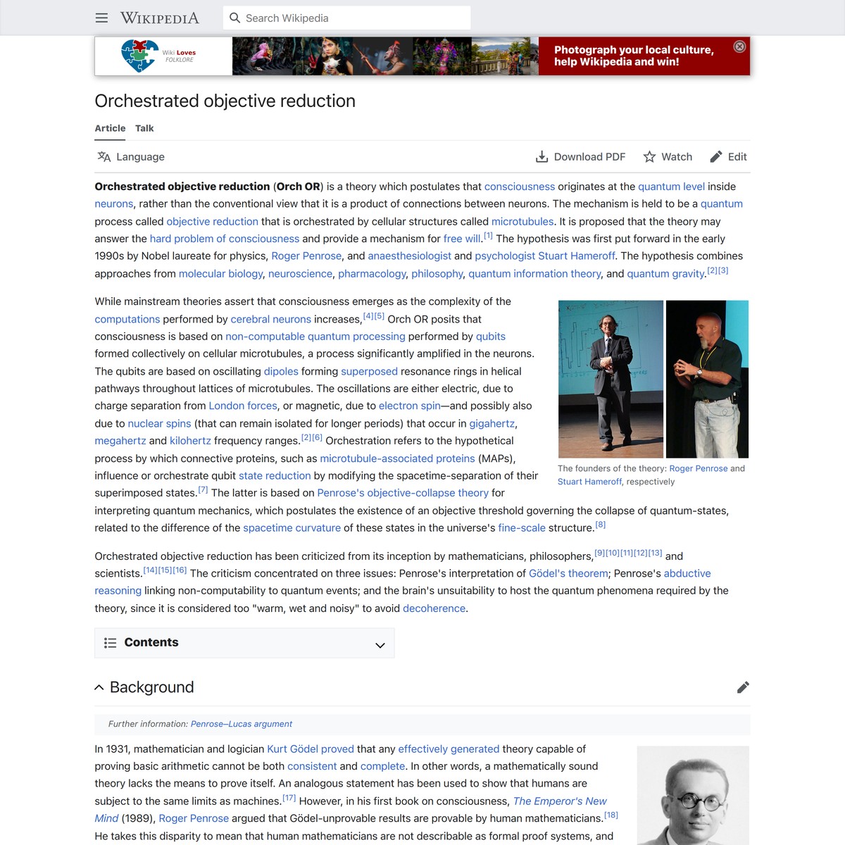 Orchestrated Objective Reduction Wikipedia — Are Na