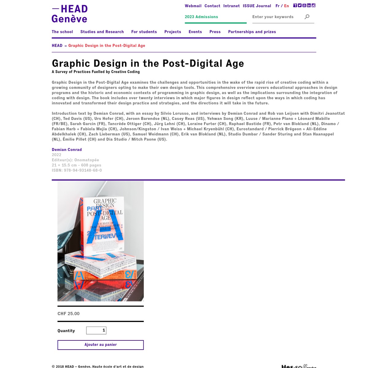 Graphic Design in the Post-Digital Age | HEAD — Are.na