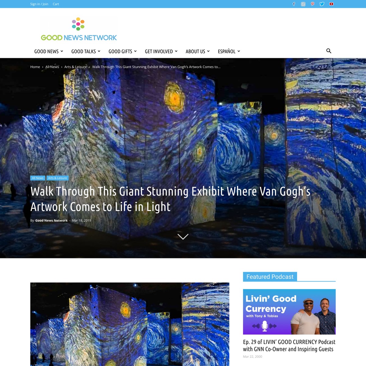 Walk Through This Giant Stunning Exhibit Where Van Gogh’s Artwork Comes ...