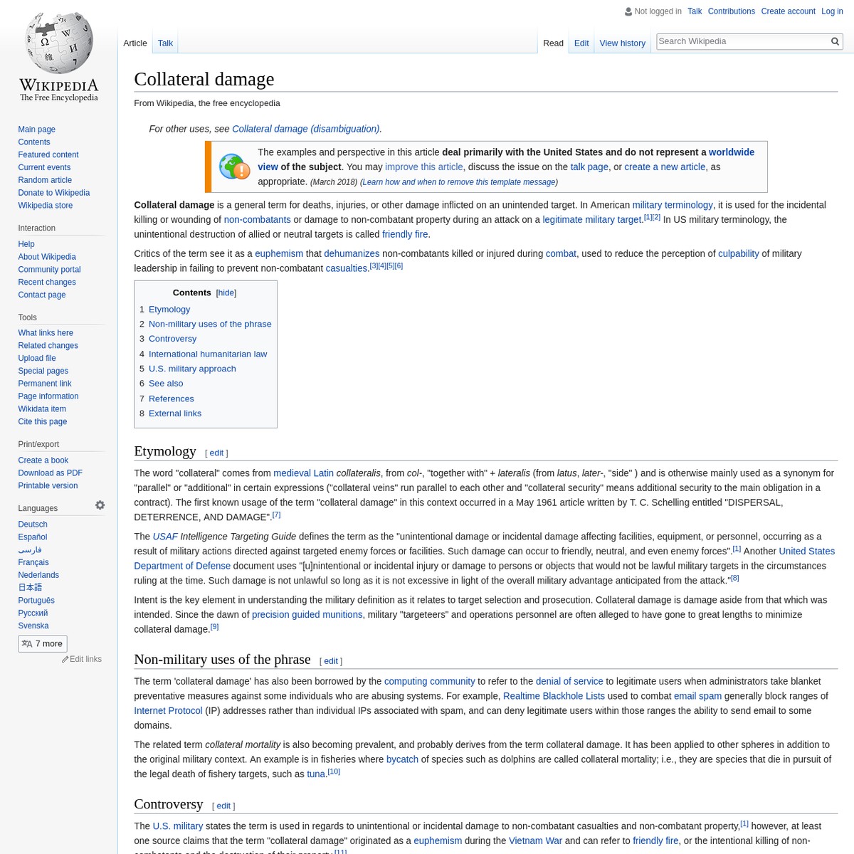Collateral damage - Wikipedia — Are.na