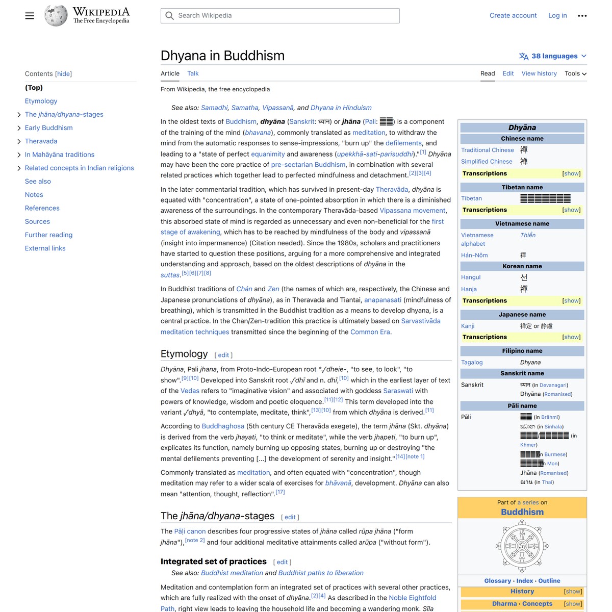 Dhyana in Buddhism - Wikipedia — Are.na