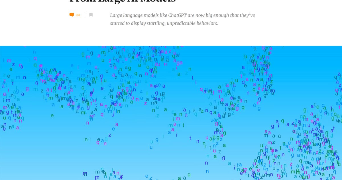 The Unpredictable Abilities Emerging From Large AI Models | Quanta ...