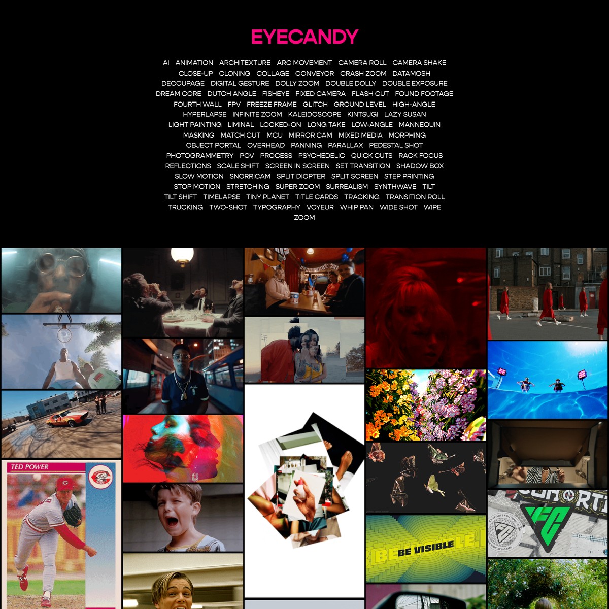 Eyecandy - Visual Technique Library — Are.na