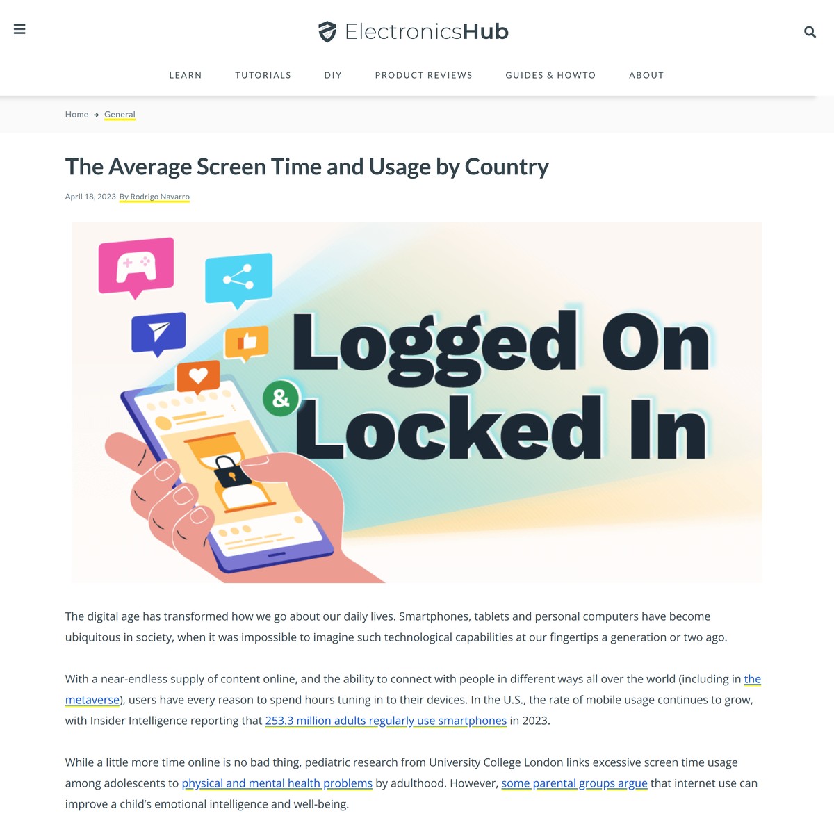 The Average Screen Time and Usage by Country — Are.na