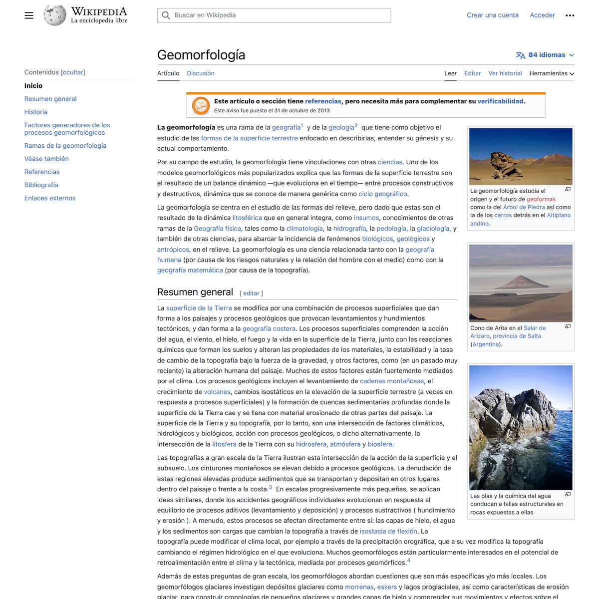 Geomorfología - Wikipedia, la enciclopedia libre — Are.na