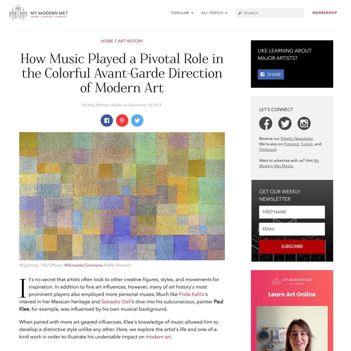 How Music Played a Pivotal Role in the Colorful Avant-Garde Direction ...