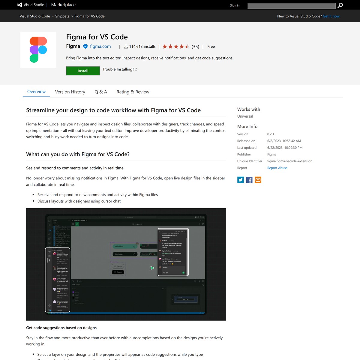 Figma for VS Code - Visual Studio Marketplace — Are.na