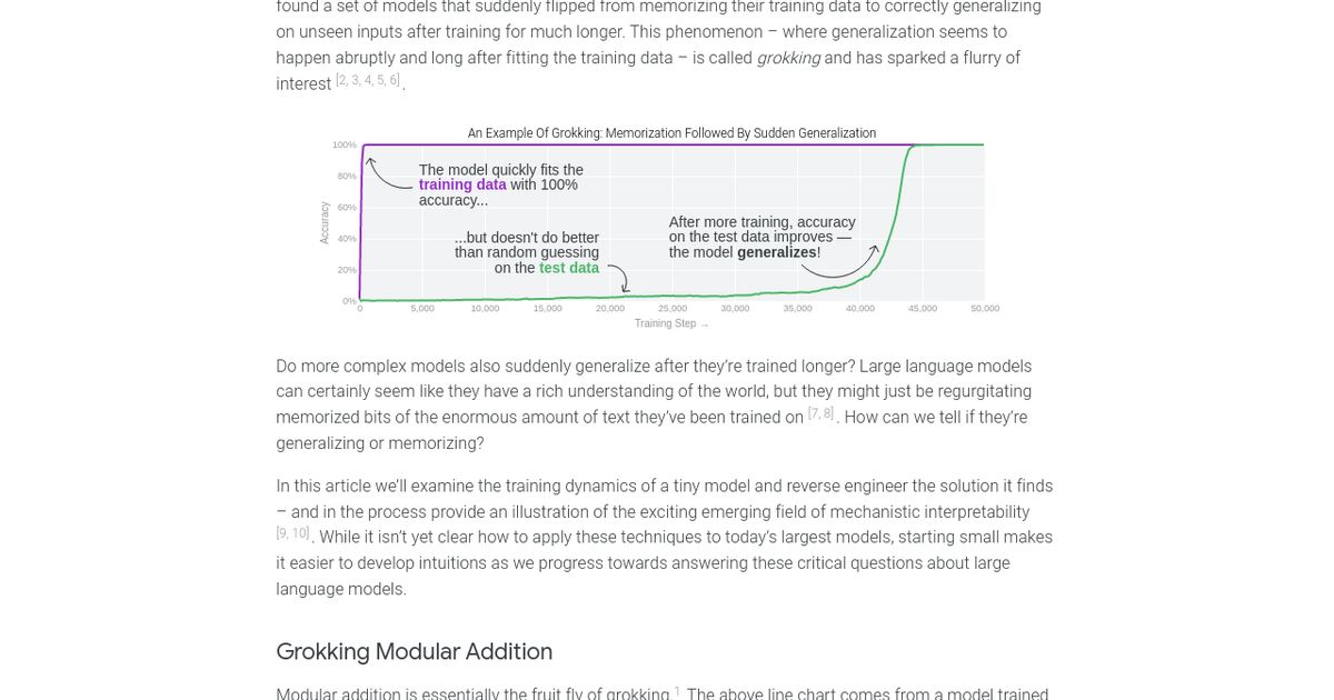 Do Machine Learning Models Memorize or Generalize? | Are.na