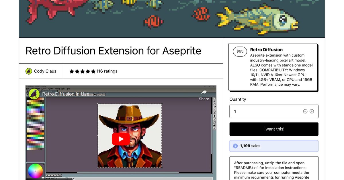 Retro Diffusion Extension for Aseprite | Are.na