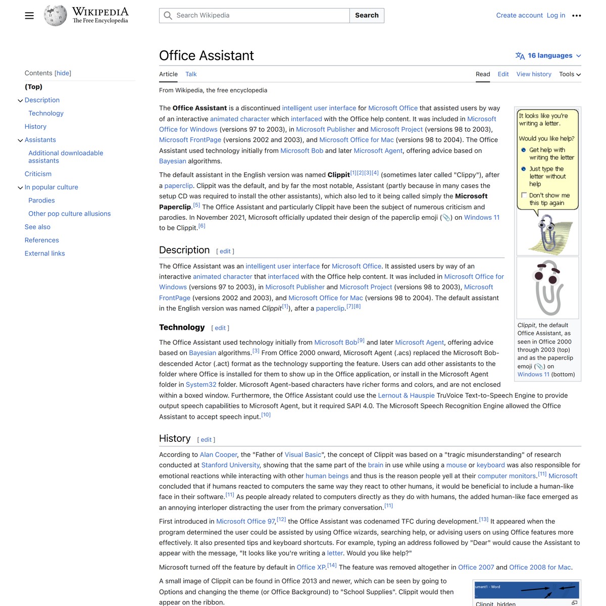 Office Assistant - Wikipedia — Are.na