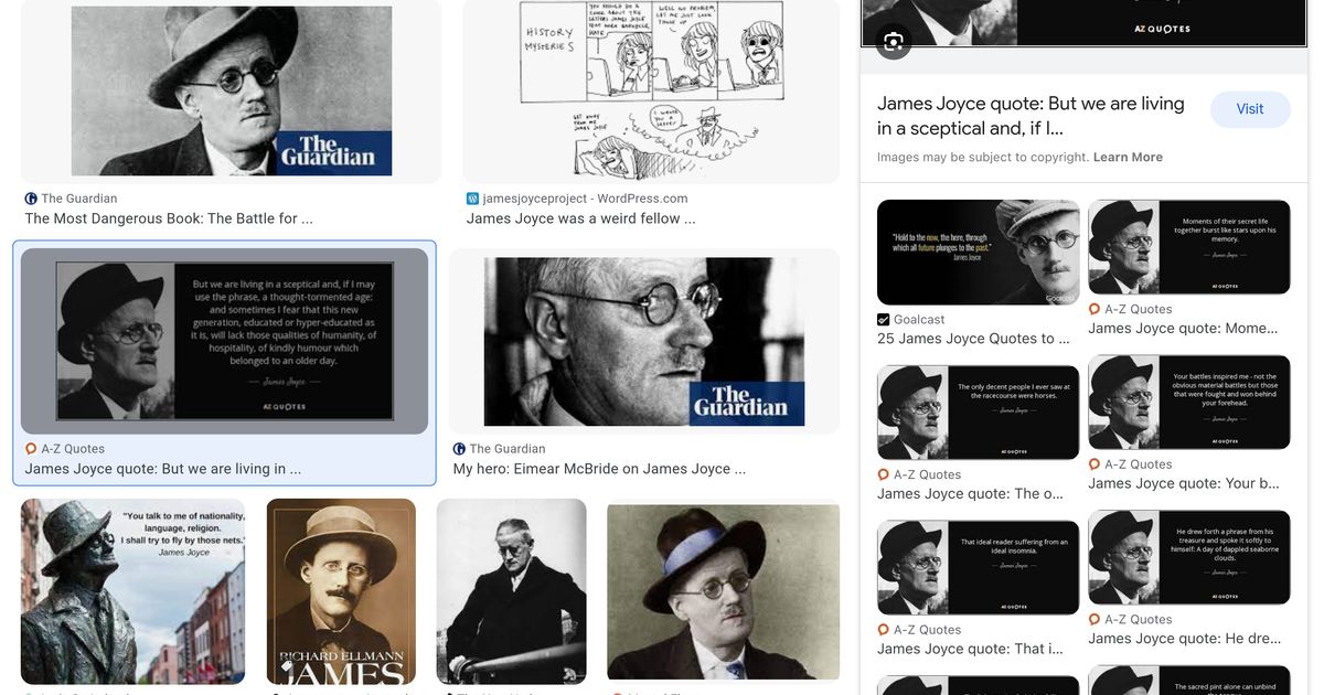 serious joking james joyce - Google Search | Are.na