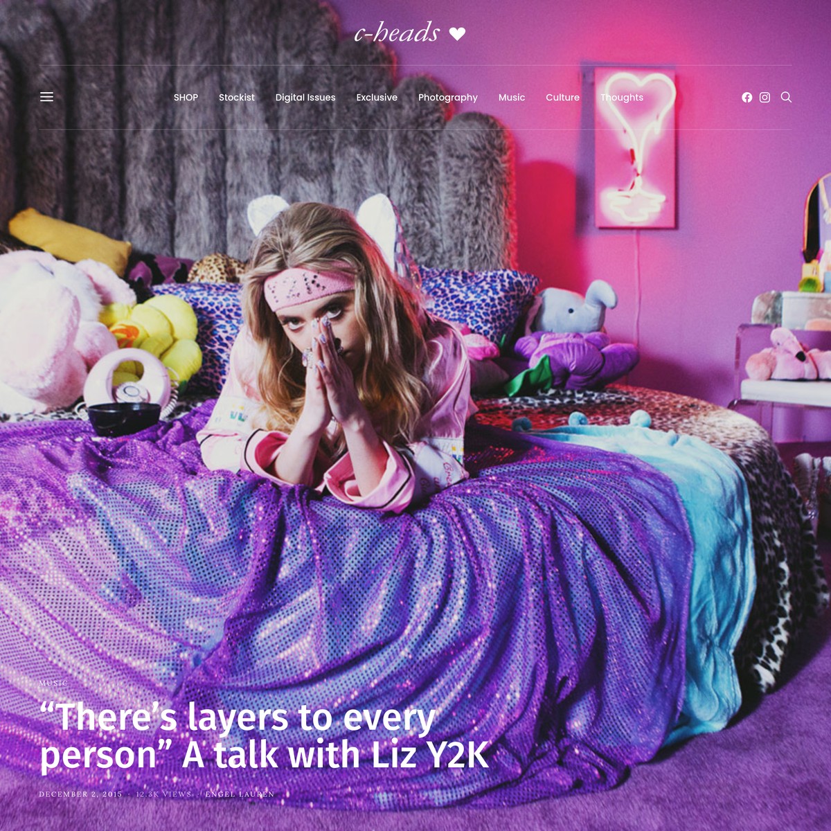 “There’s layers to every person” A talk with Liz Y2K - C-Heads Magazine — Are.na